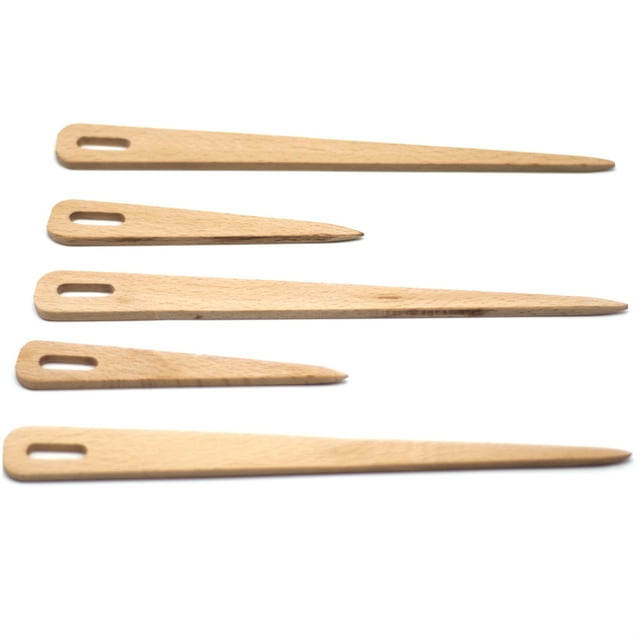 5pcs/set Wood Weaving Shuttle Crochet Needle Hand Loom Stick Tapestry ...