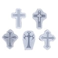 5pcs/set for Silicone Epoxy Mold Resin Pendant Casting Crafts DIY ...