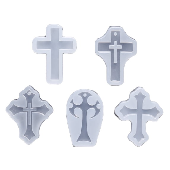 5pcs/set for Silicone Epoxy Mold Resin Pendant Casting Crafts DIY ...