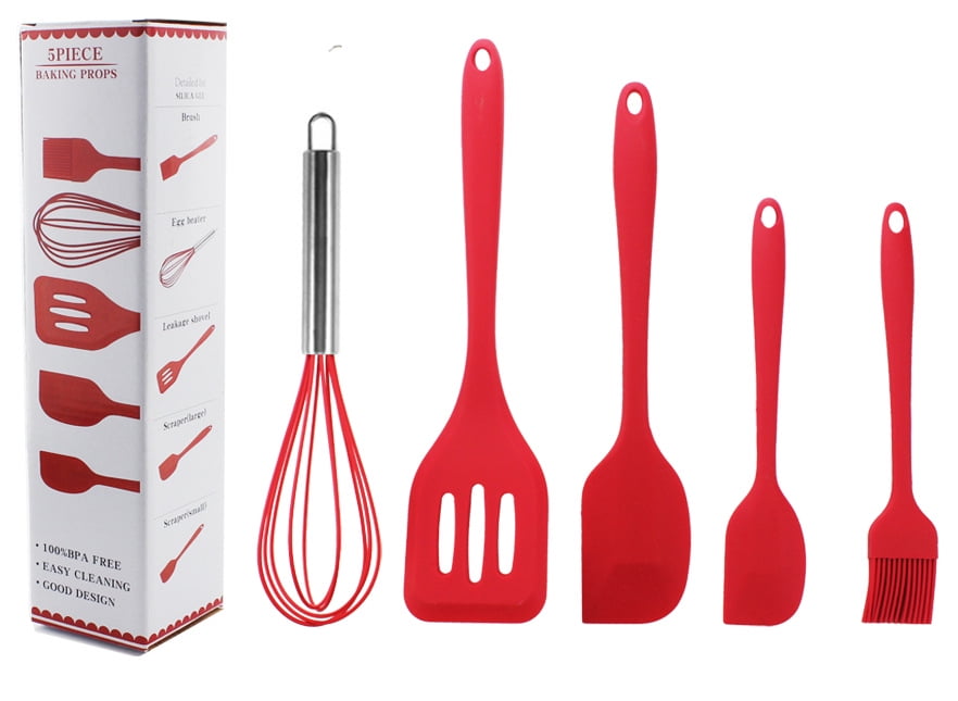 5pcs silicone baking kitchen tool five piece set non stick kitchenware ...