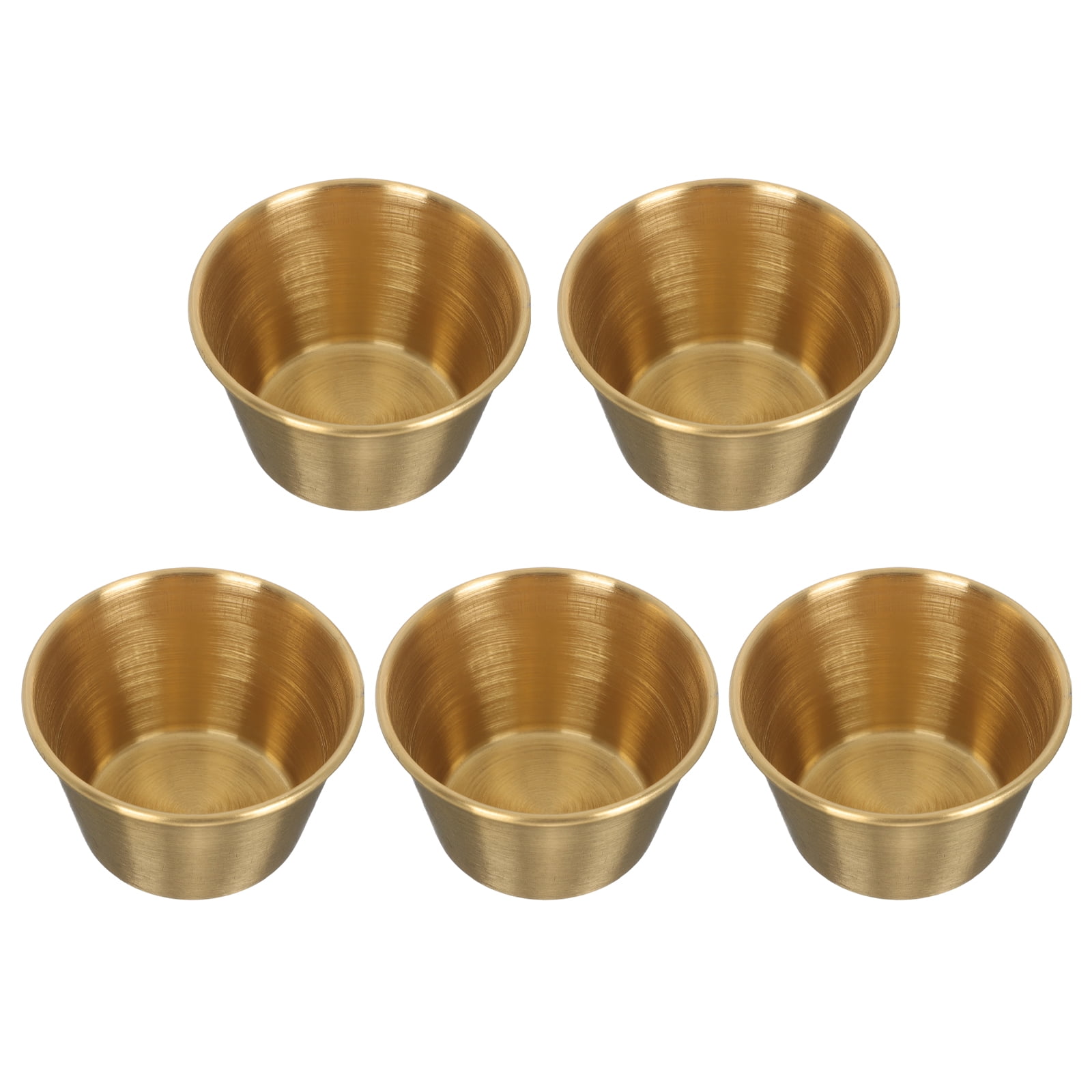 5pcs stainless steel sauce bowl, soy sauce dish, steak sauce bowls ...