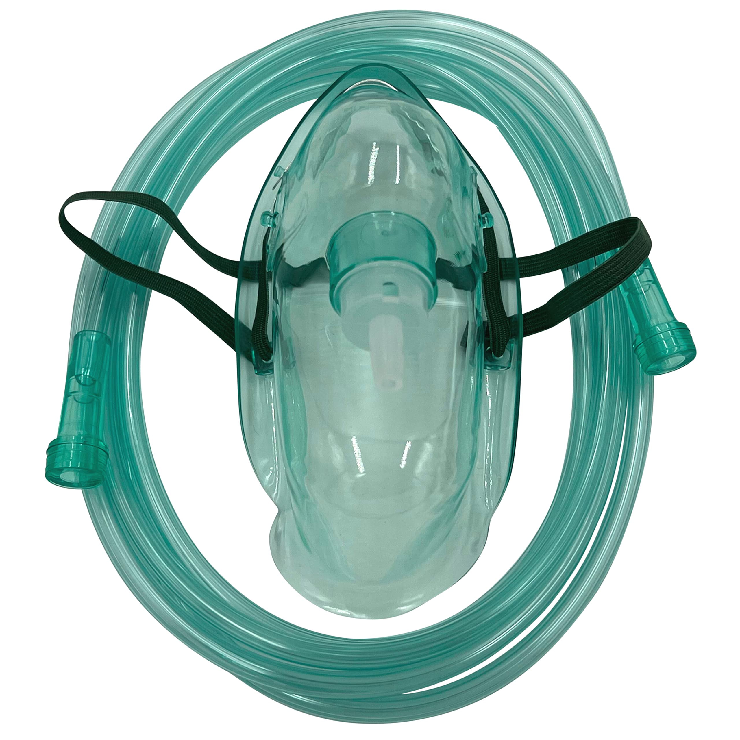 5pk Adult Elongated Oxygen Mask w/6.8Ft Crush Resistant Tubing ...