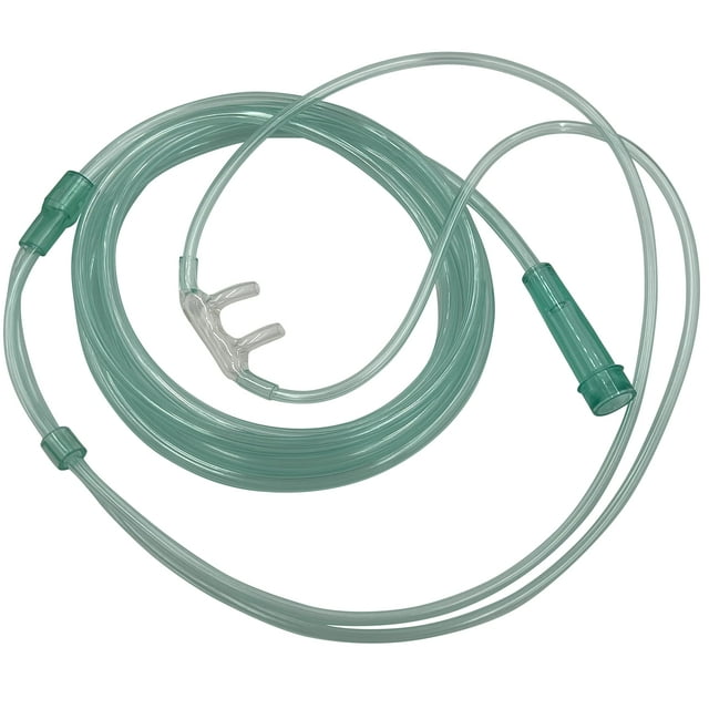 5pk Adult Oxygen Cannula w/Soft Curved Prongs & 6.5Ft Crush Resistant ...
