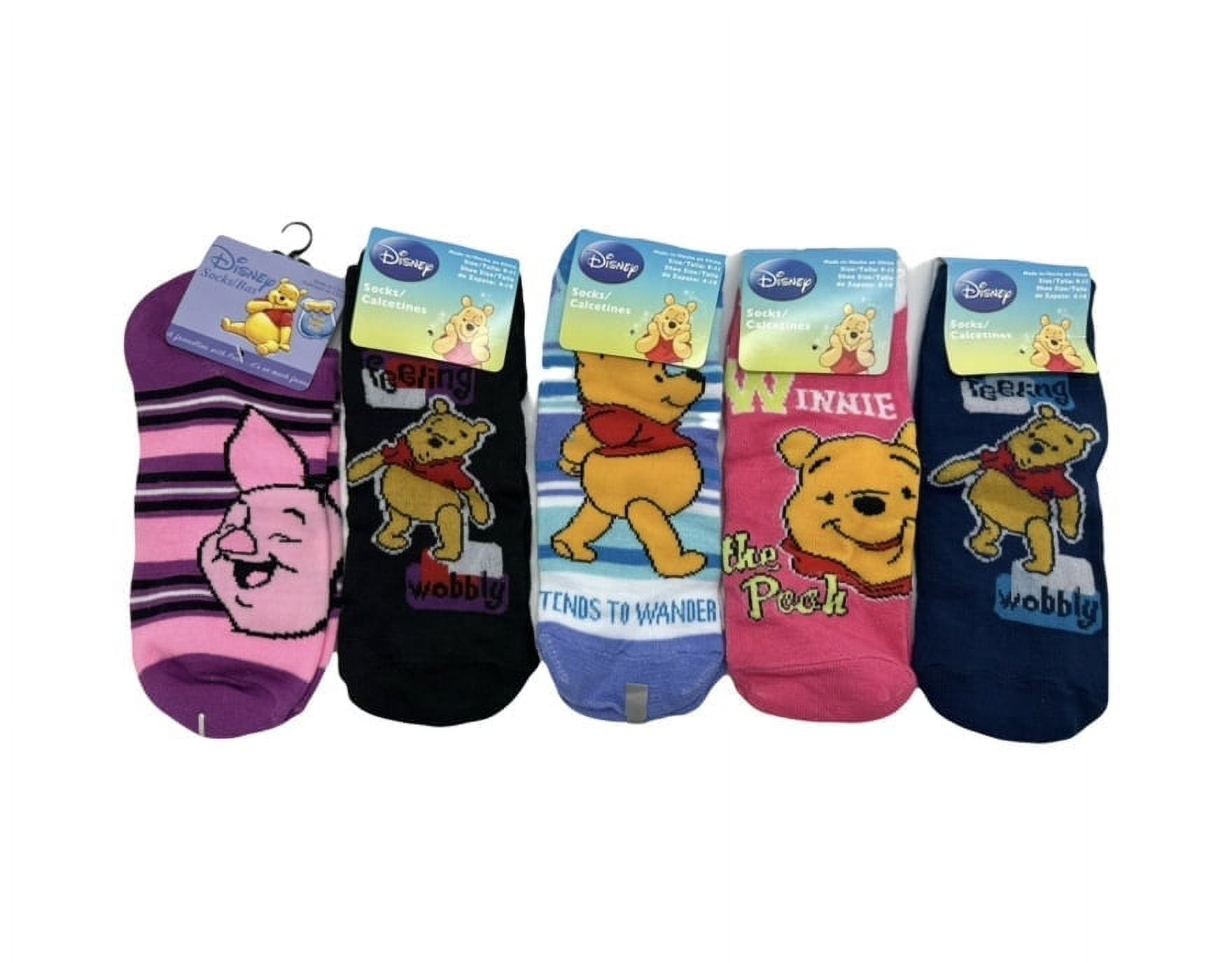 5pk Disney Winnie The Pooh and Friends Children Lowcut Socks (size 9-11 ...