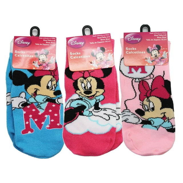 5pk Disney's Minnie Mouse Socks - Assorted color Minnie Mouse Girls ...