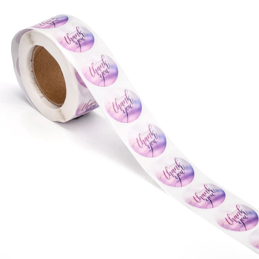 5rolls 1 Inch Thank You Stickers Adhesive Roll Sticker Labels for ...