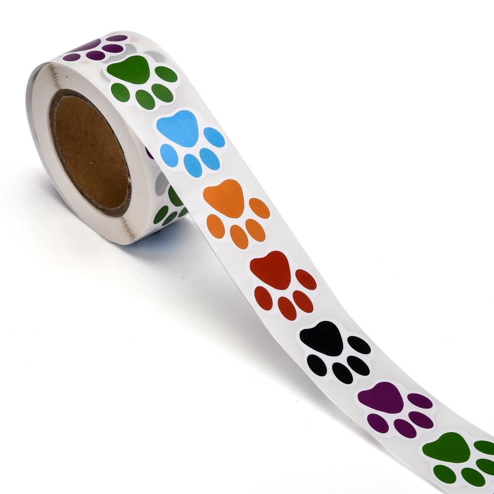 5rolls Self-Adhesive Paper Gift Tag Stickers Adhesive Labels for ...