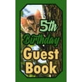 5th Birthday Guest Book: 5 Cat Celebration Message Logbook for Visitors ...