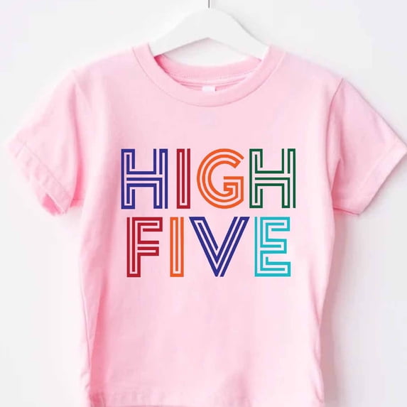 5th Birthday Party Shirt High Five Birthday Tee 5 Years Old Gift ...