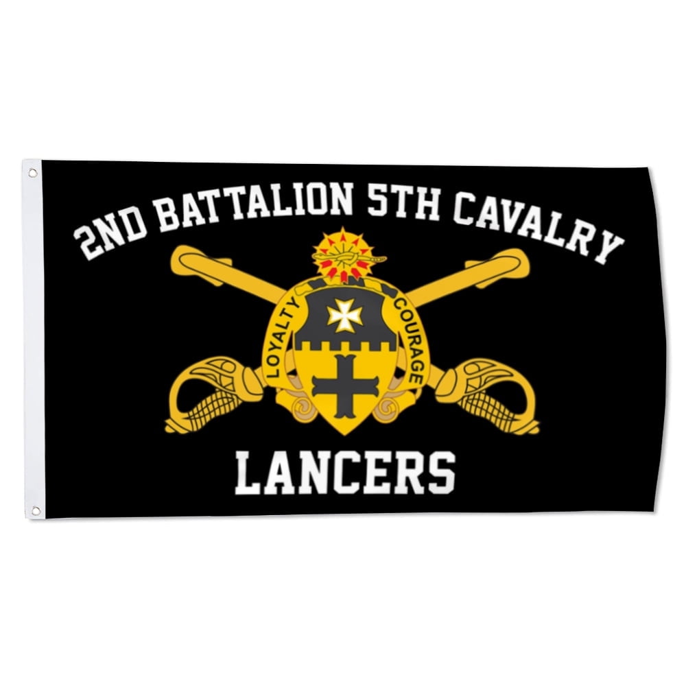 5th Cavalry 2nd Battalion Lancers Flag CAV US Army Military Flags ...