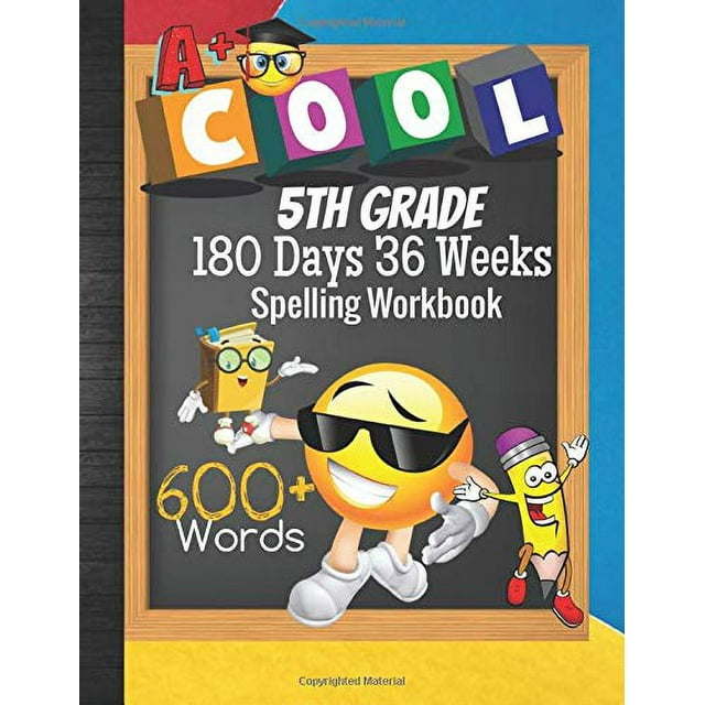 Pre-Owned 5th Grade 180 Days 36 Weeks Spelling Workbook 600+ Words ...