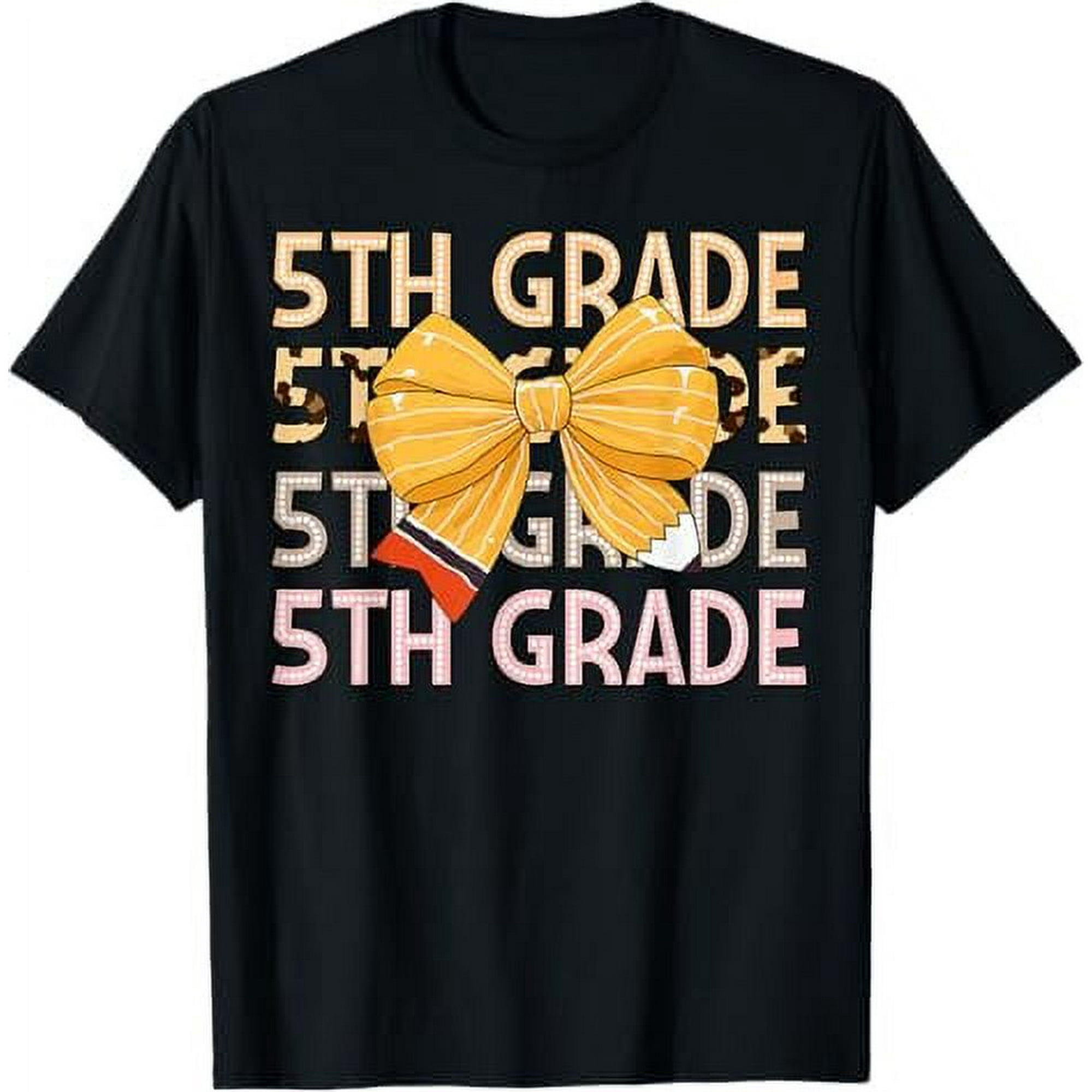 5th Grade Coquette Bow First Day Of School Teacher Student T-Shirt ...