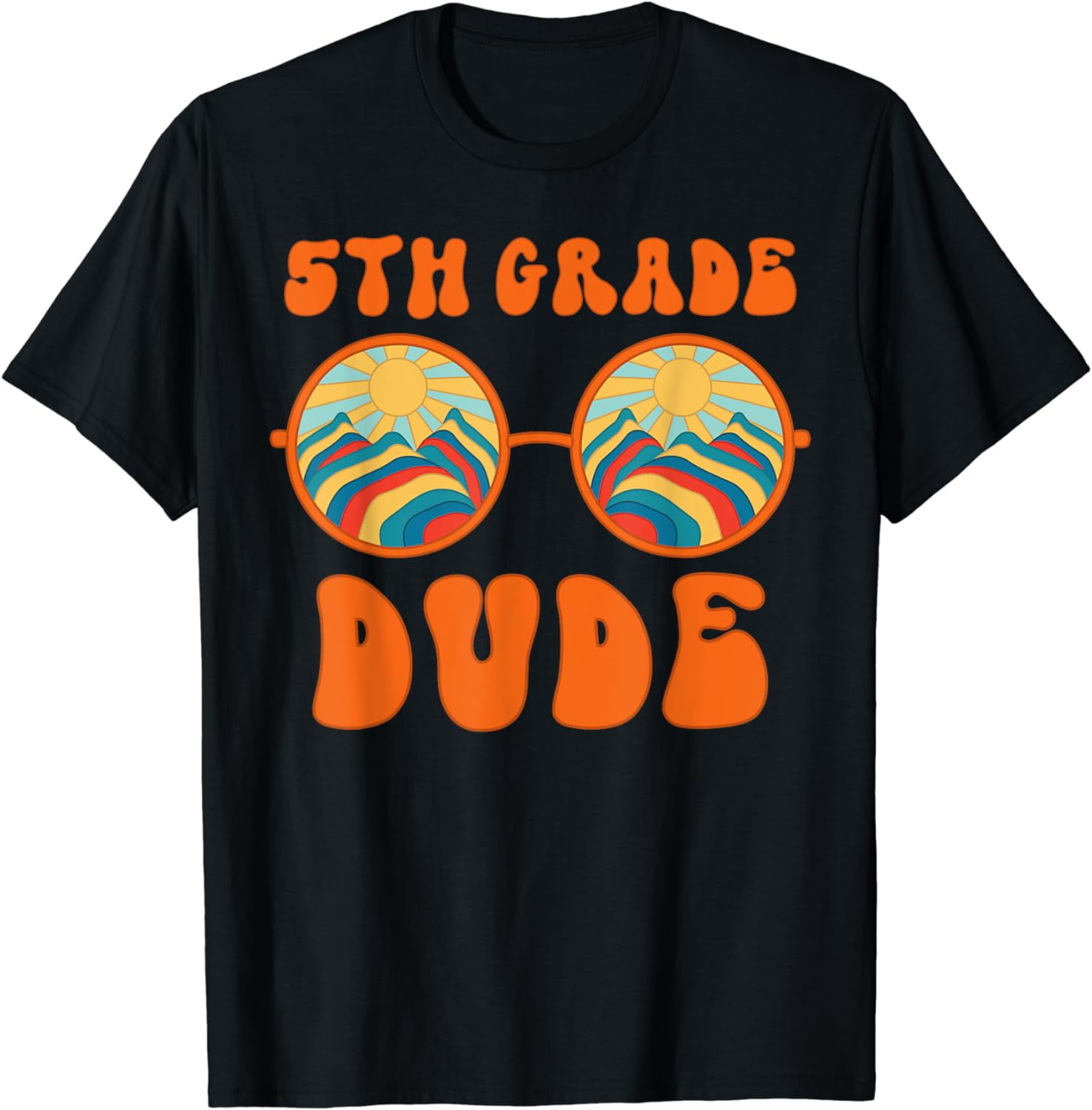 5th Grade Dude Groovy First Day Back To School Student T-Shirt ...
