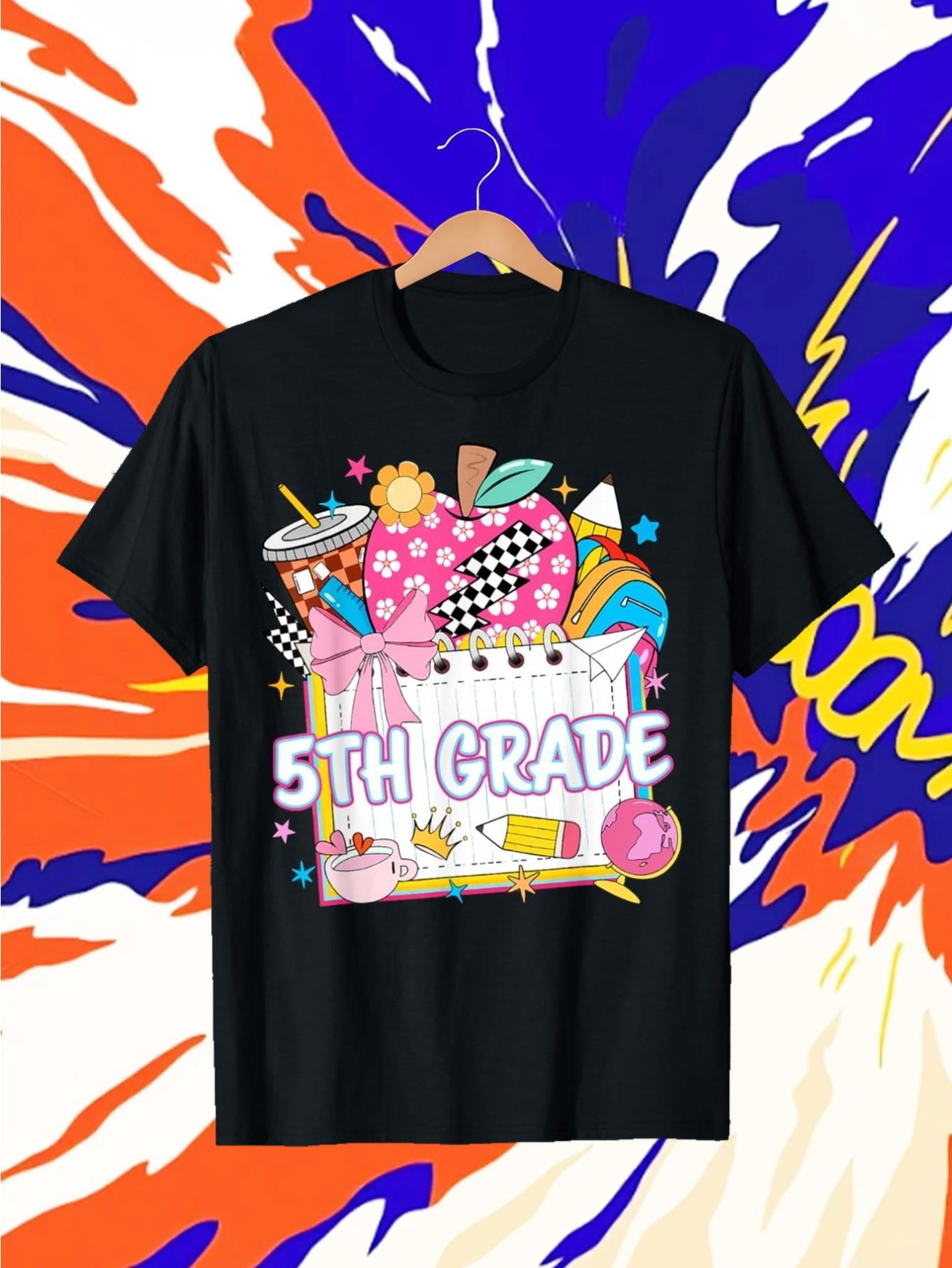 5th Grade Fifth Grade Girls Boy Girl Funny Back To School T-Shirt ...