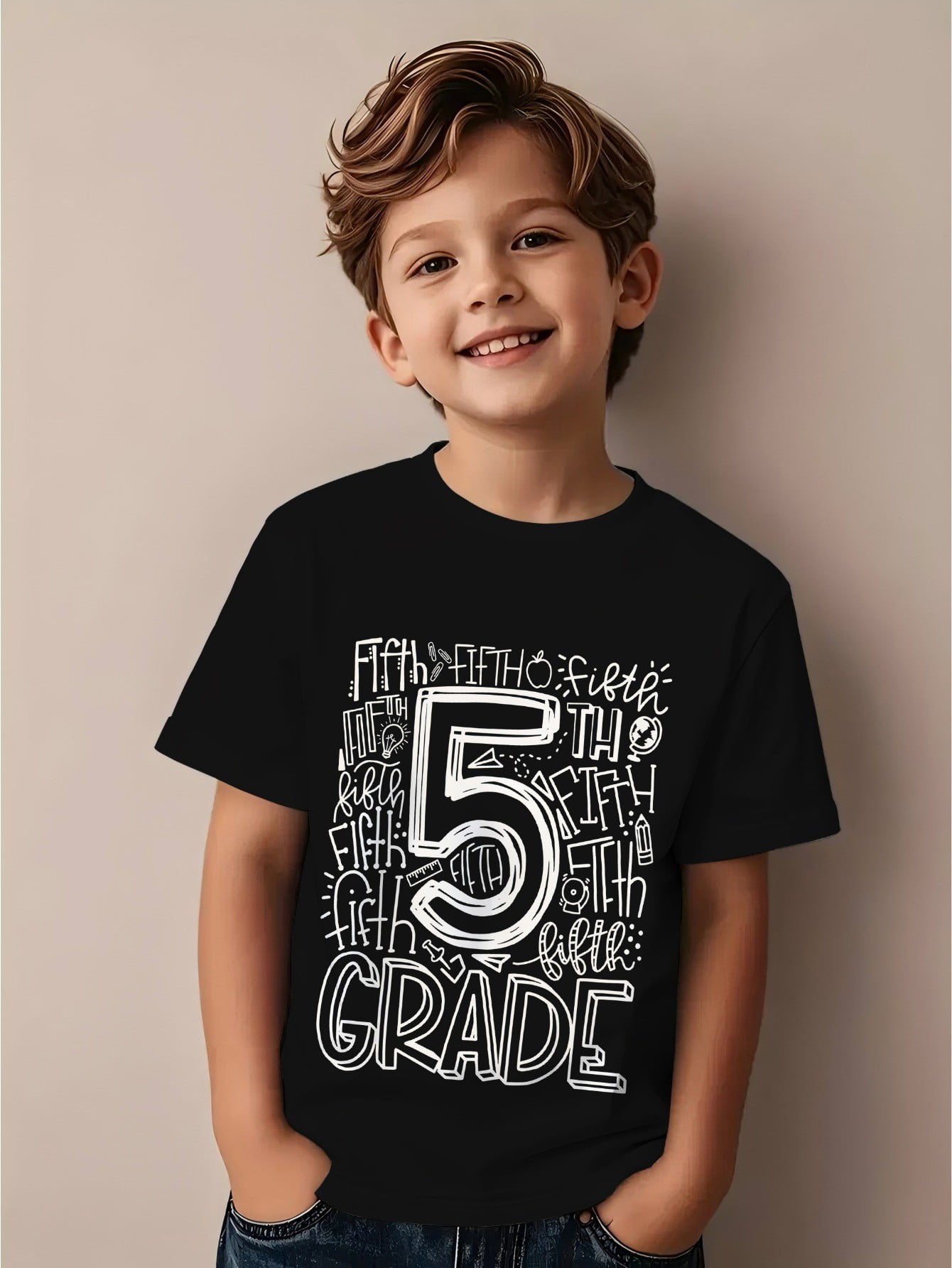 5th Grade Font Team 5th Grade Teacher Back-to-School T-Shirt for and ...