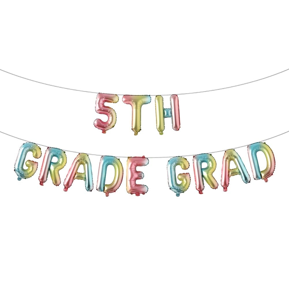 5th Grade Grad Balloons, 16 Inch 5th Graduation 2024 Balloons, 5th ...