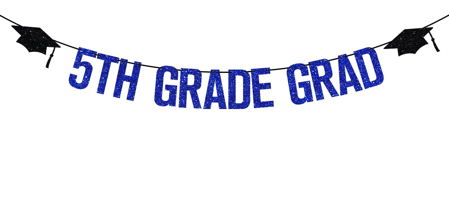 5th Grade Grad Banner, 5th Graduation Decorations, Peace Out 5th Grade ...
