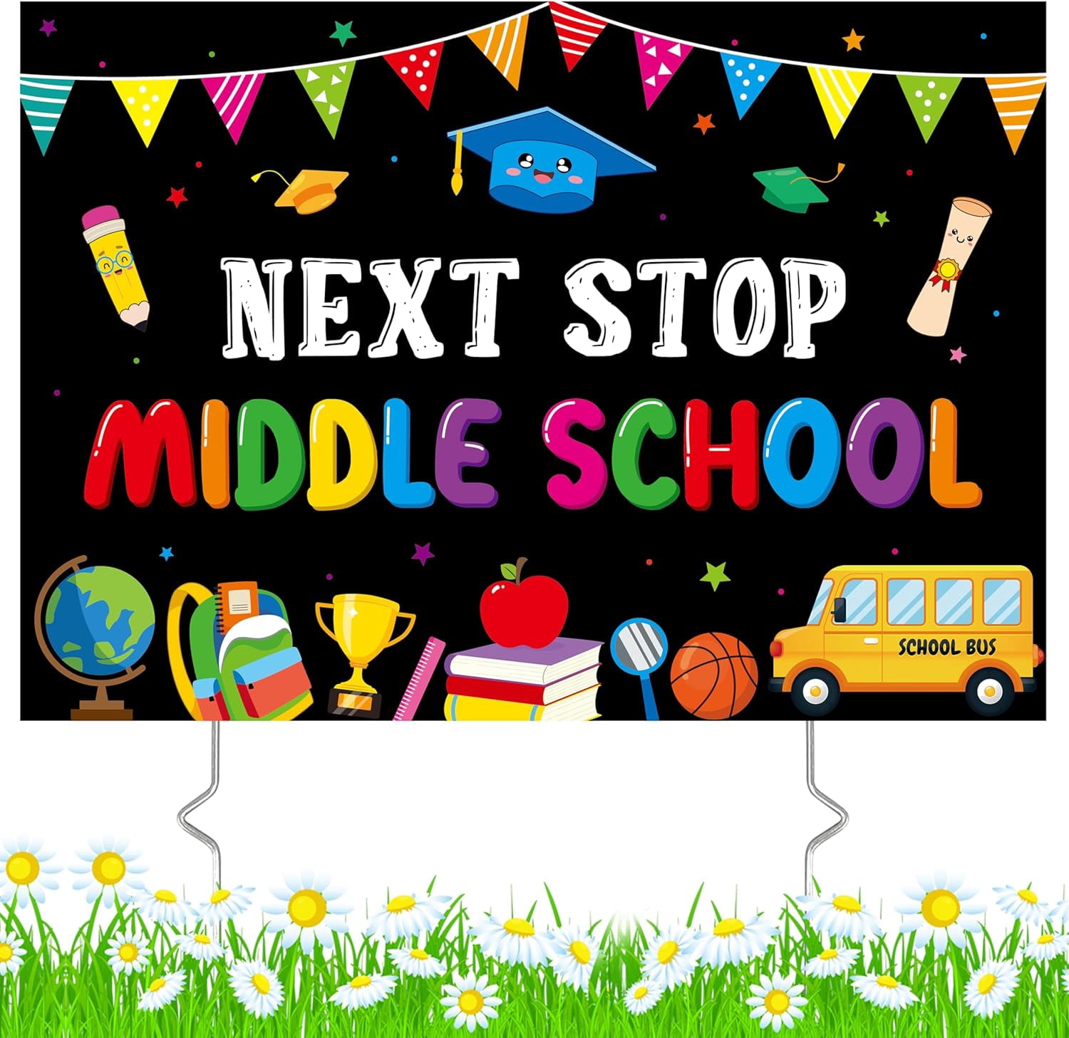 5th Grade Grad Yard Sign - Class of 2025 Elementary Graduate Lawn Sign ...