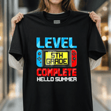 5th Grade Level Complete Gamer Graduation Retro Video Game Unisex T ...