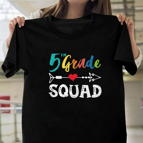 5th Grade Squad Fifth Grade Gift Class Themed Graphic For A H38849 ...
