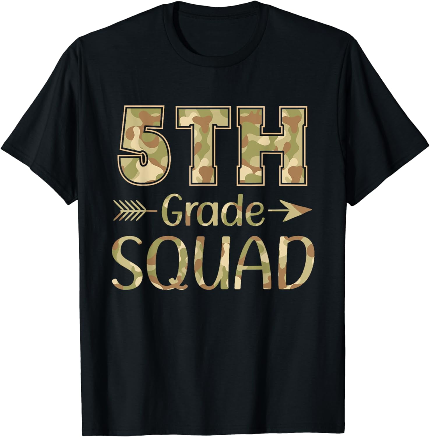5th Grade Squad Teacher & Student Camo Back To School T-Shirt - Walmart.com