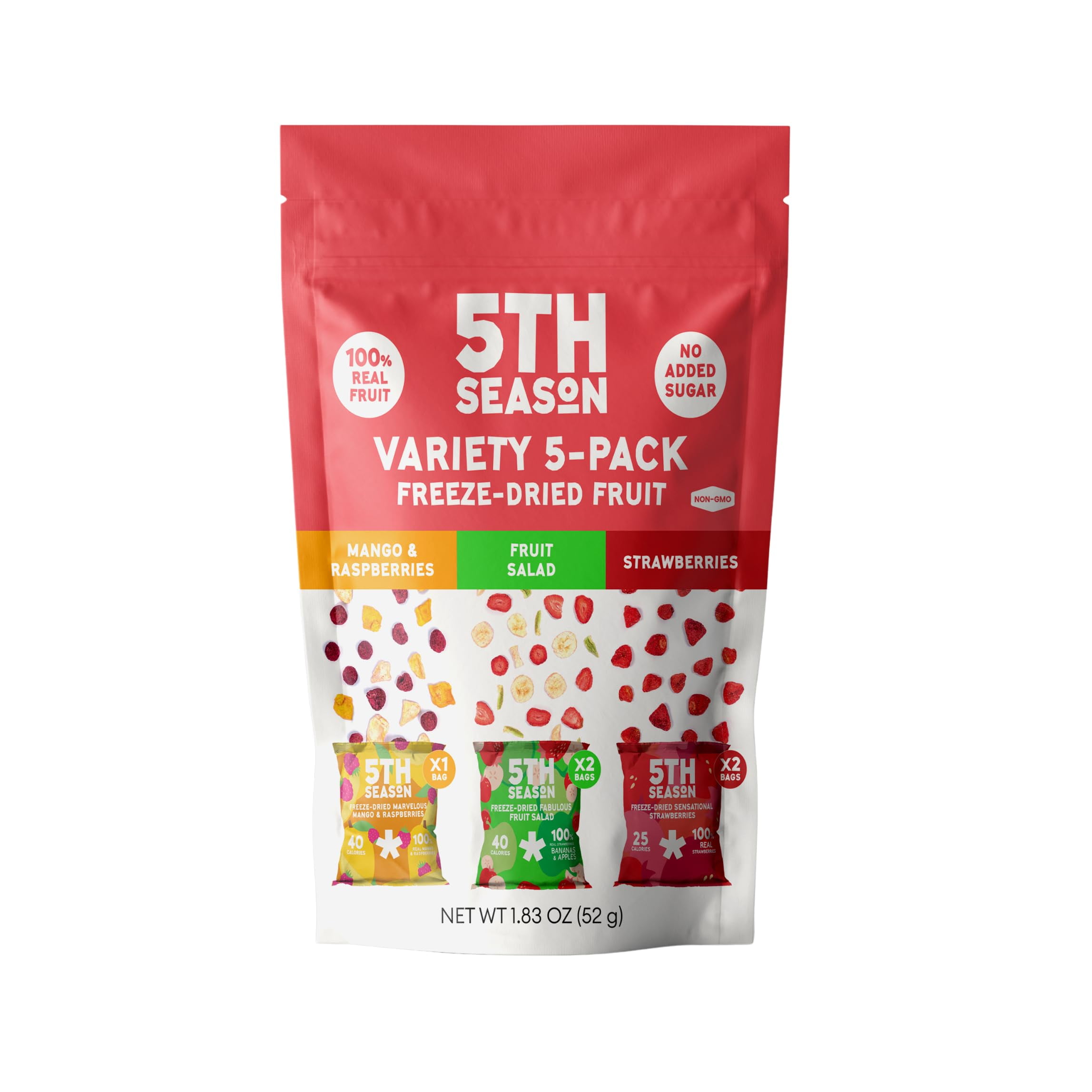 5th Season Freeze Dried Fruit MDA05 Snacks Variety Pack - 100% 2 count ...