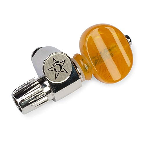 5th String Banjo Peg, Nickel with Amber Swirl Knob - Walmart.com