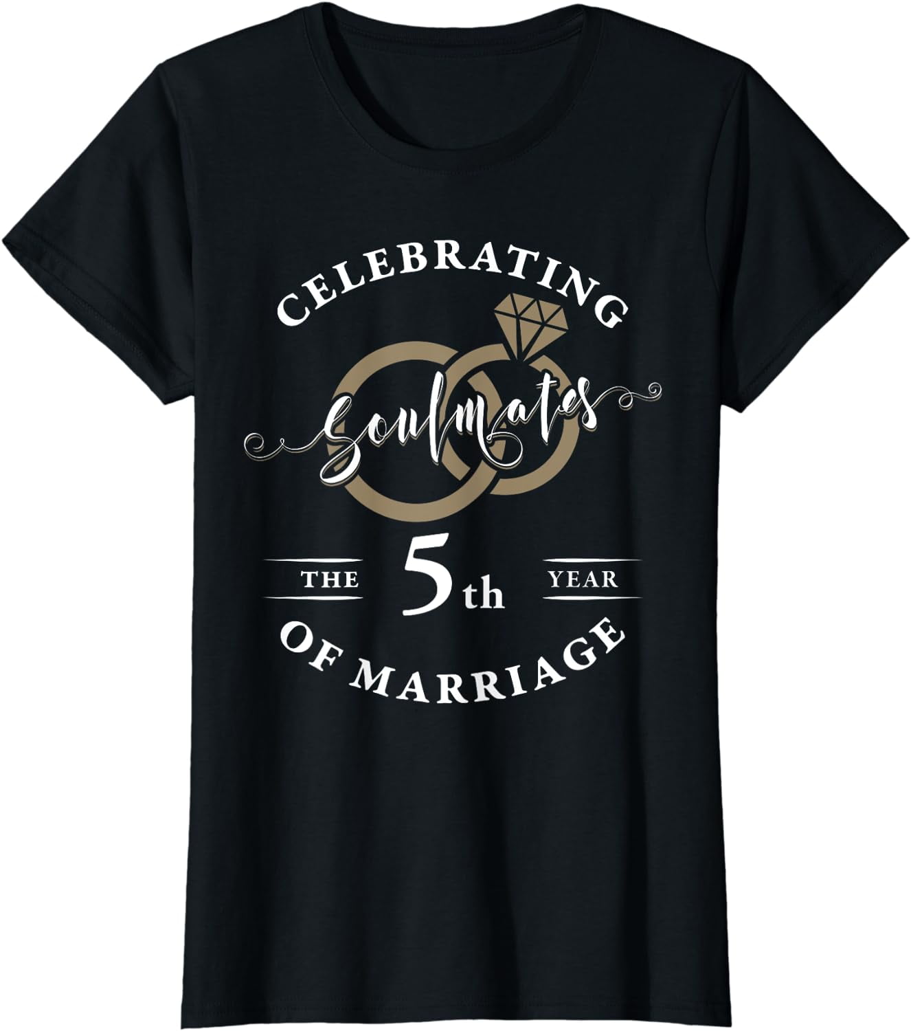 5th Wedding Anniversary - 5 years of Marriage T-Shirt - Walmart.com