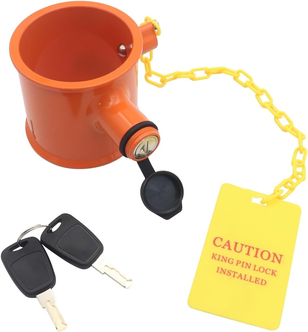 5th Wheel Lock Heavy Duty Solid Steel King Pin Lock with Anti-Theft ...