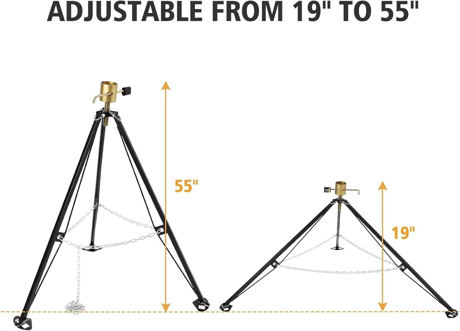 5th Wheel Tripod Stabilizer | Adjustable Height (19"-55") | 5000 lbs ...