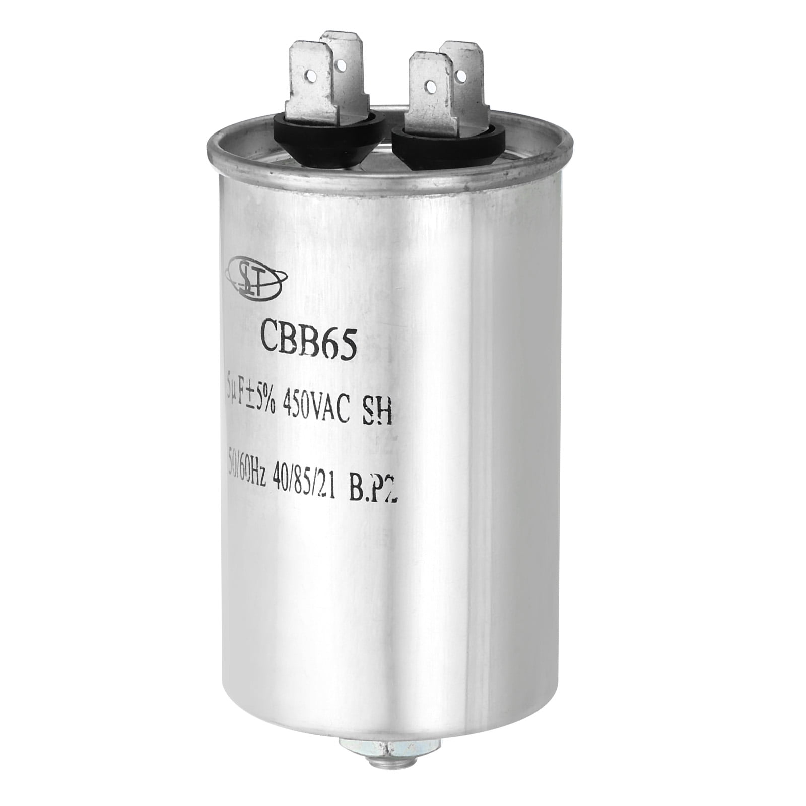 5uF 5MDF 450VAC Fan Start Capacitor, CBB65 Circular Run Capacitor with Screws for Air ...
