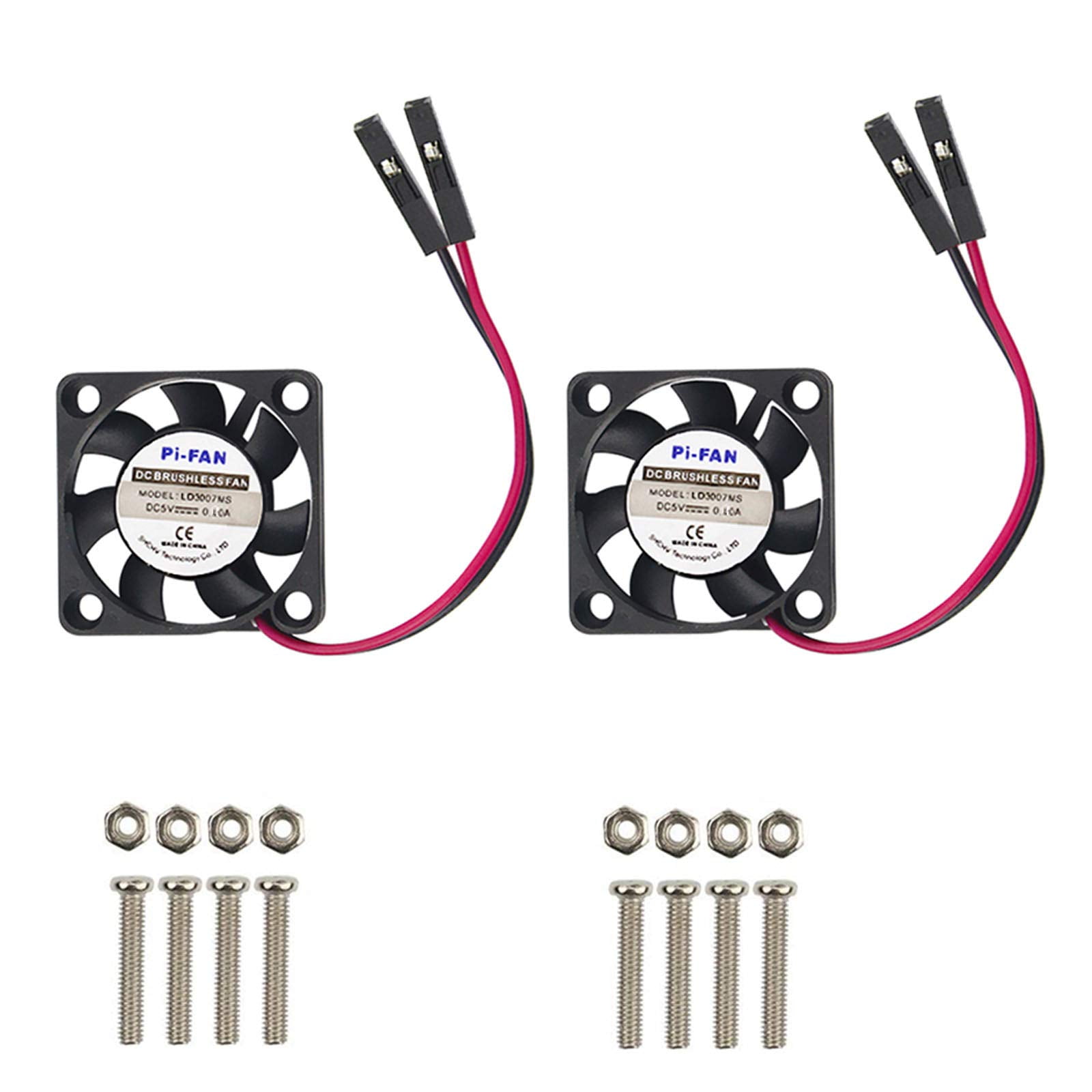 5v Fan 30mm Fan, RRF12 iUniker Pi Cooling Fan 30x30x7mm Brushless CPU ...