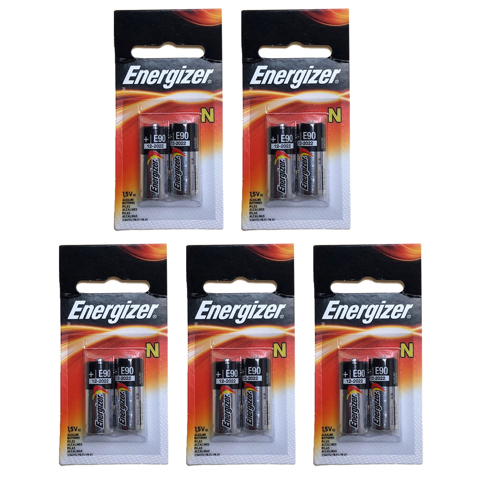 5x 2pk Energizer E90 N 1.5V Alkaline Batteries Replace LR1SG, MN9100 ...