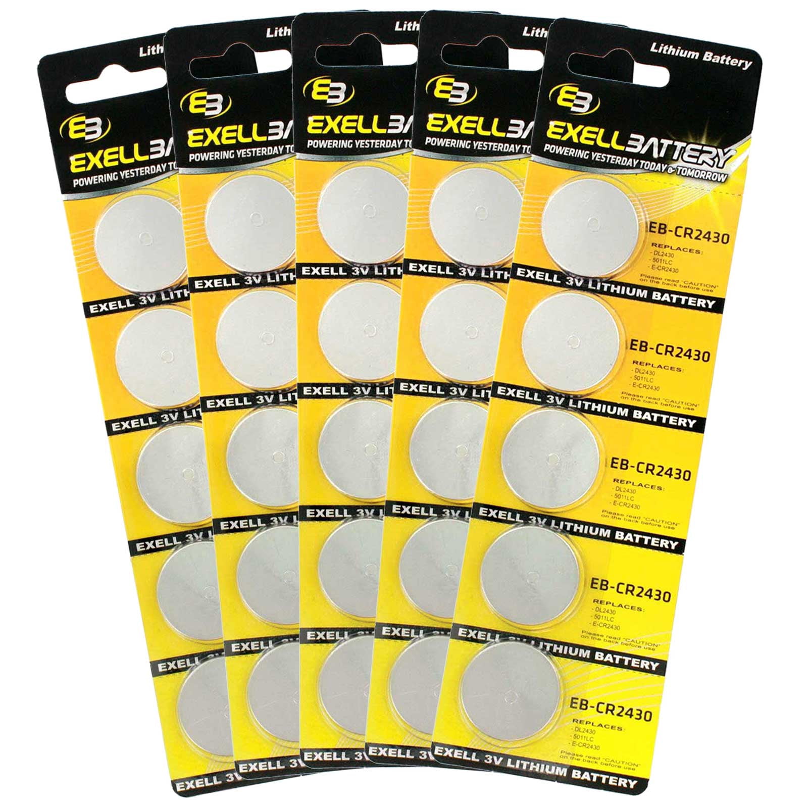 5x 5pc 3V Lithium Coin Cell Battery Compatible with KL2430 L2430 ...
