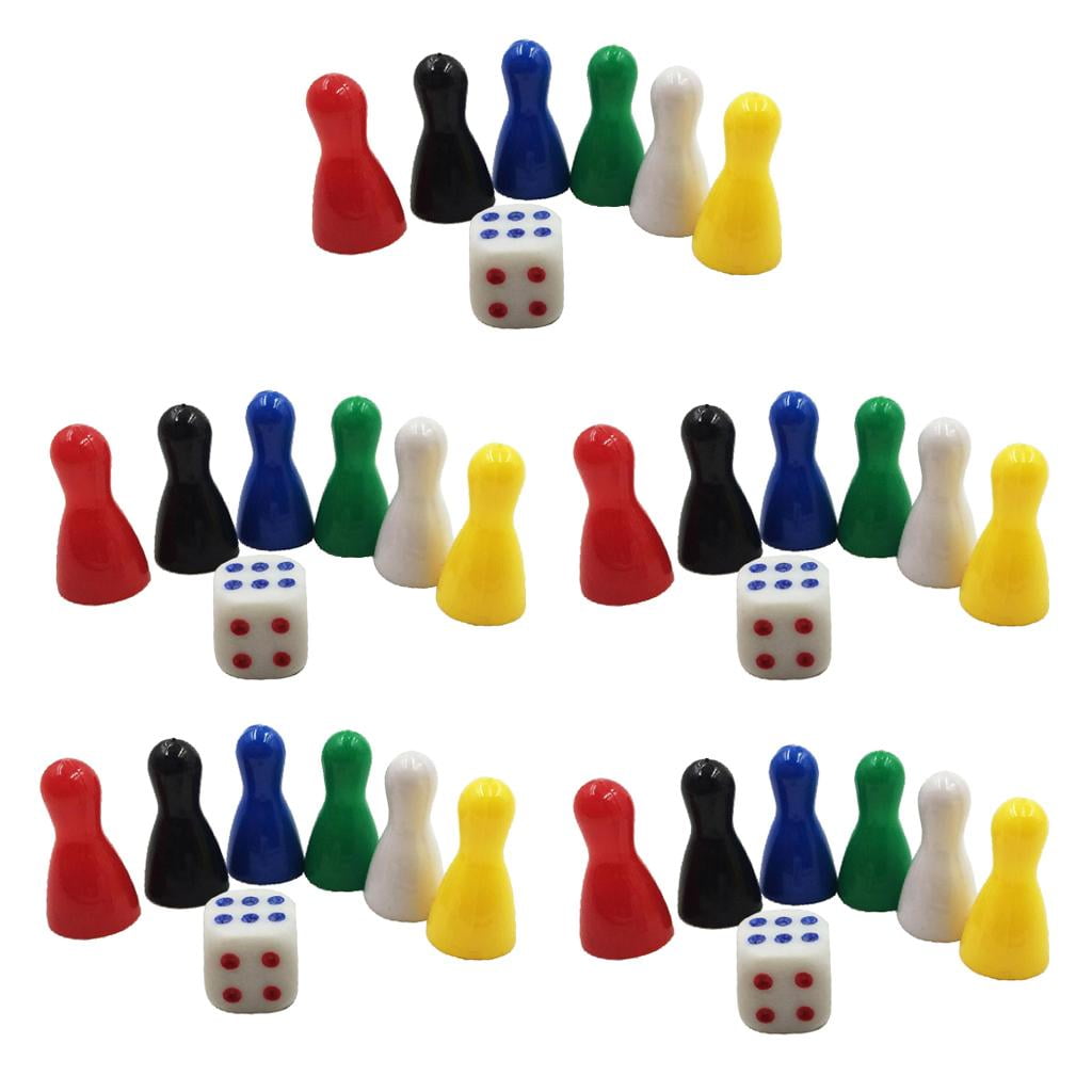 5x 6pcs Chess Pieces & Replacement Board Game Accessories Markers ...