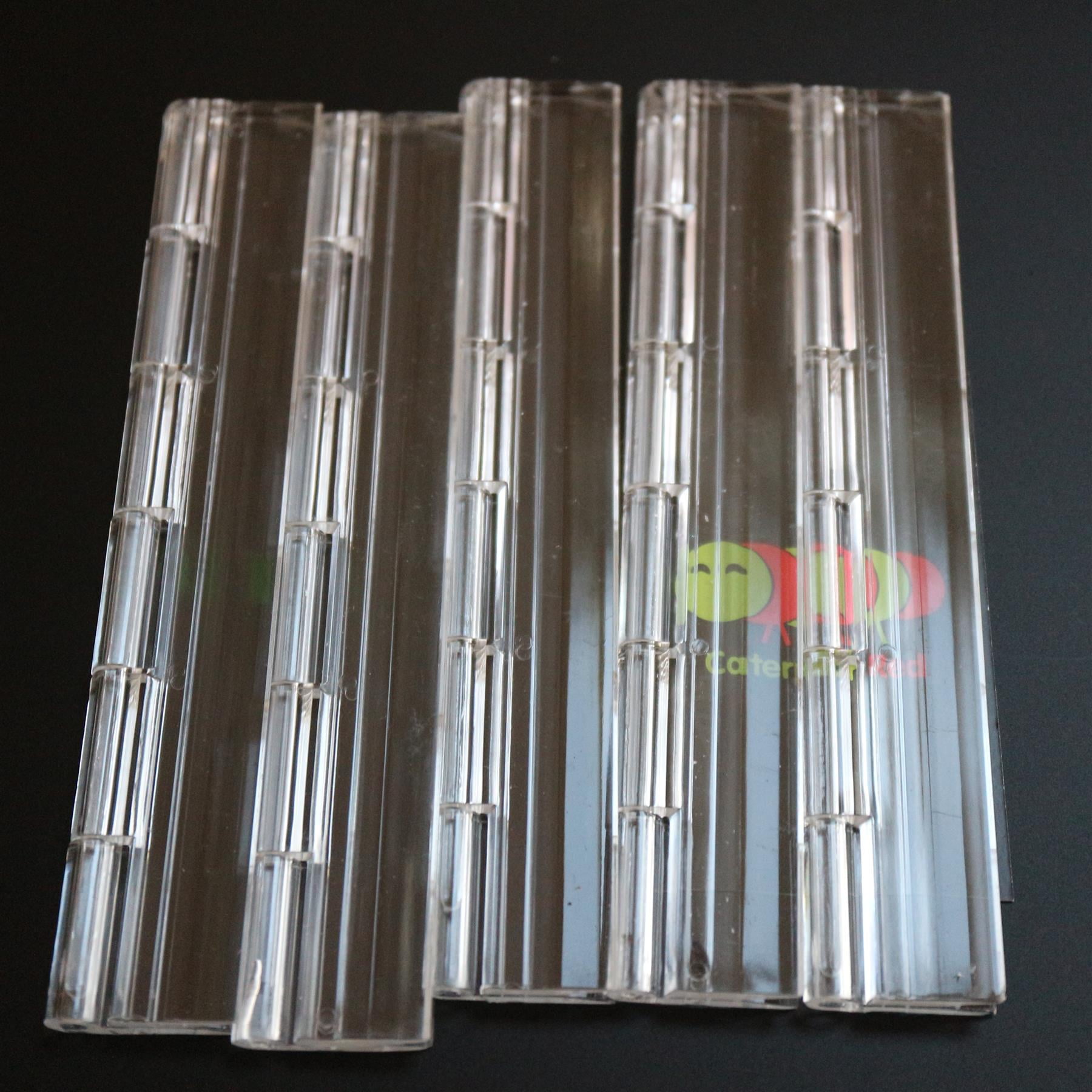 Pack of 5 Transparent Clear Plastic Acrylic 200mm Continuous Piano ...