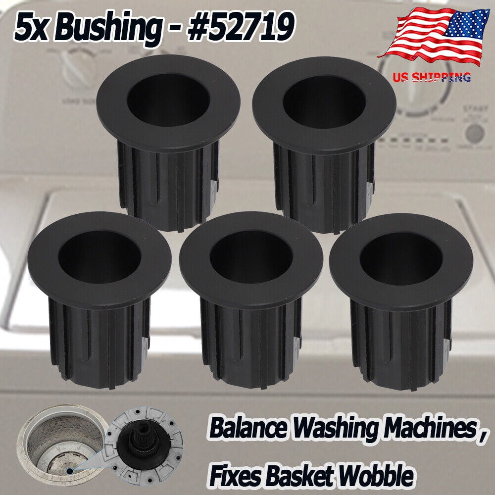 5x Black Bushing 52719 For Whirlpool Amana Admiral washer Fixes Basket ...