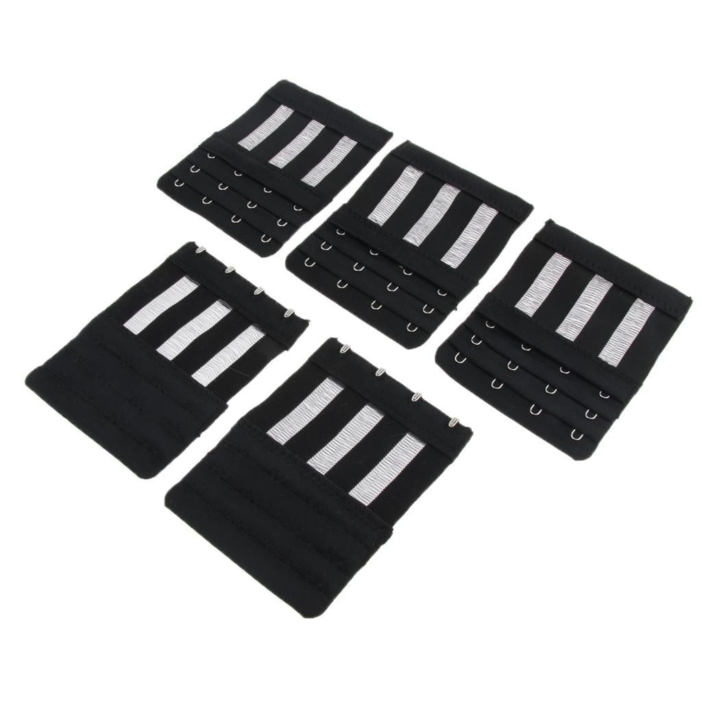 5x Bra Extender 4 Hook Womens Adjustable Bra Strap Elastic Back ...