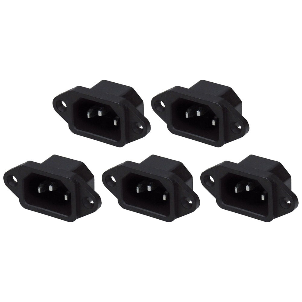 5x Charging Built-in Plug Socket 3pin AC-04 Power Male Female Connector ...