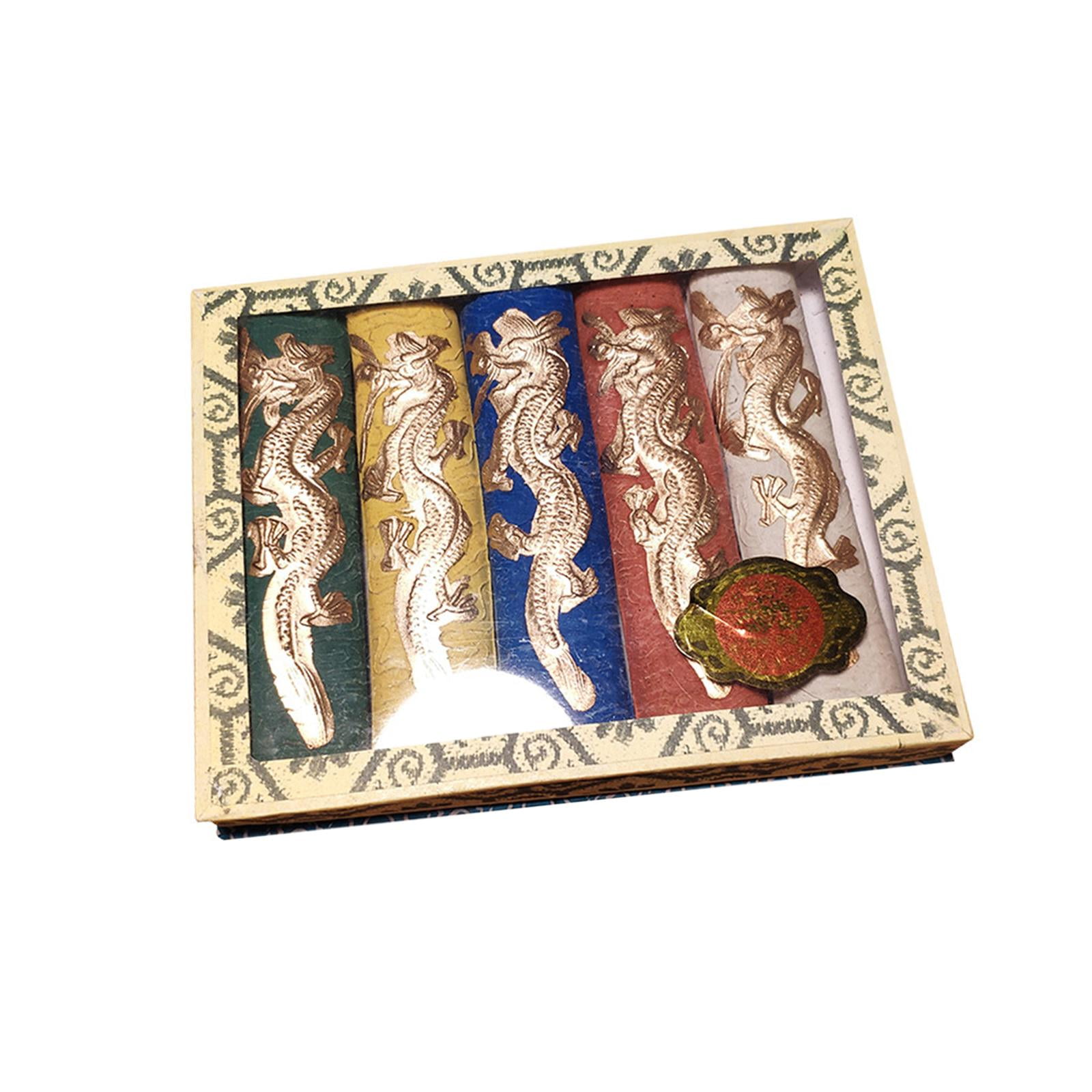 5x Chinese Color Ink Block Pigment Ink Sticks Set, Traditional ...
