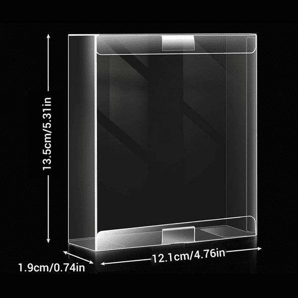 5x Clear Plastic Protector Case Storage Box For Nintendo NES Game ...