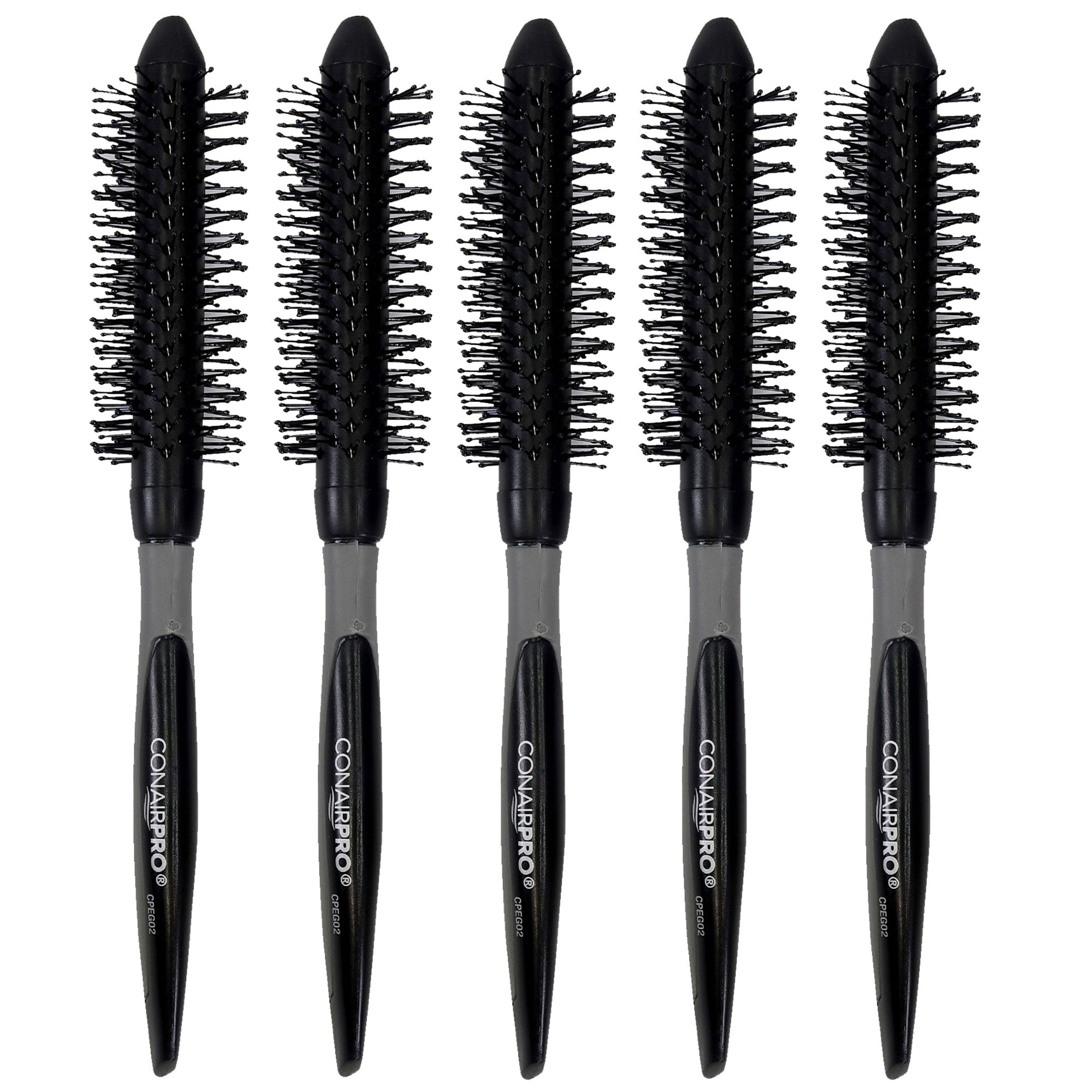 5x ConairPro Ergo-Grip Small Round Pin Brush - Walmart.com