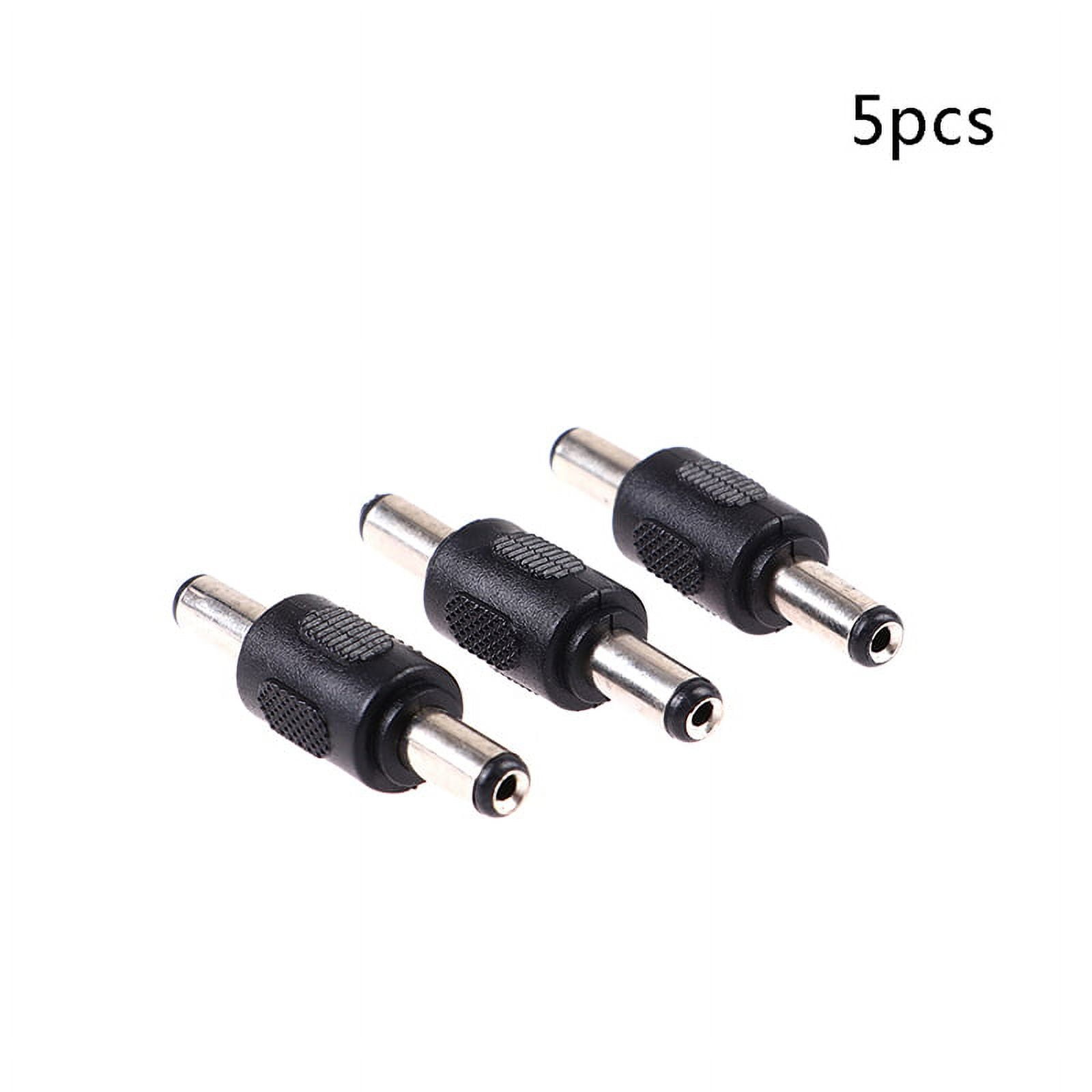 5x DC Coupler Male to Male M/M 5.5mm x 2.1mm Barrel Jack Power ...