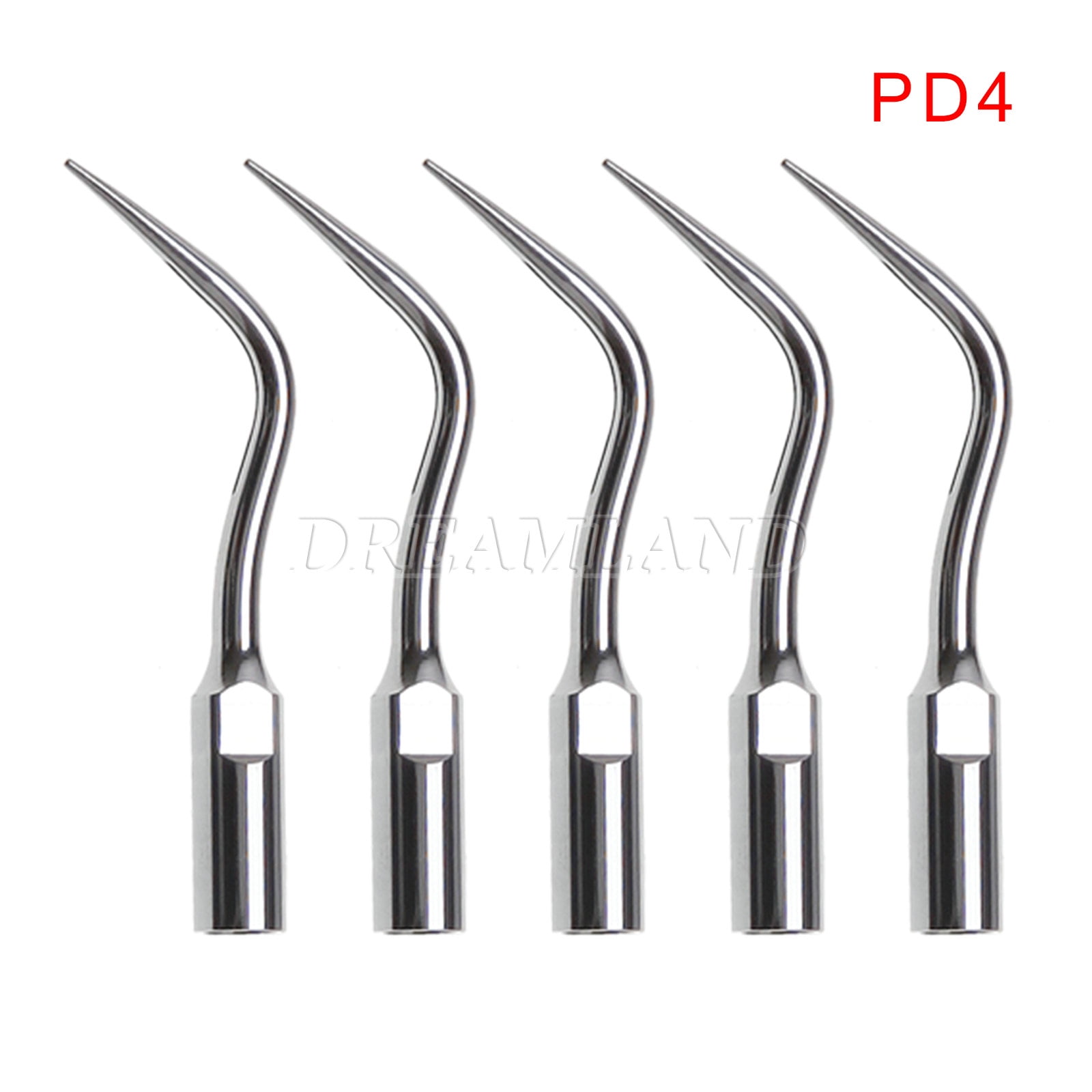 5x Dental Ultrasonic Piezo Scaler Perio Tip PD4 For DTE SATELEC ...