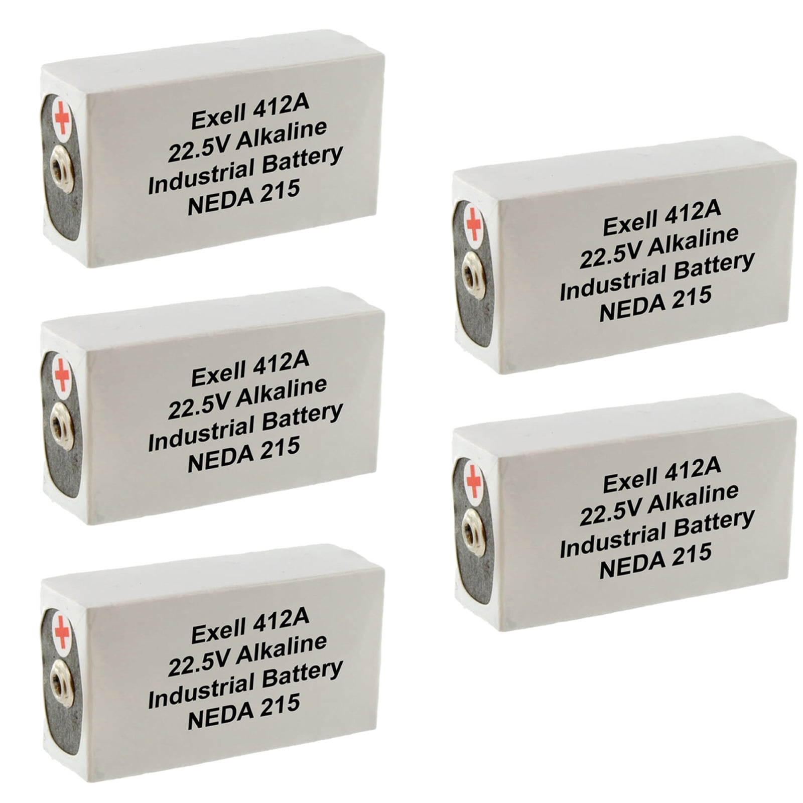 5x Exell 412A Alkaline 22.5V Battery NEDA 215, 15F20, BLR122 - Walmart.com