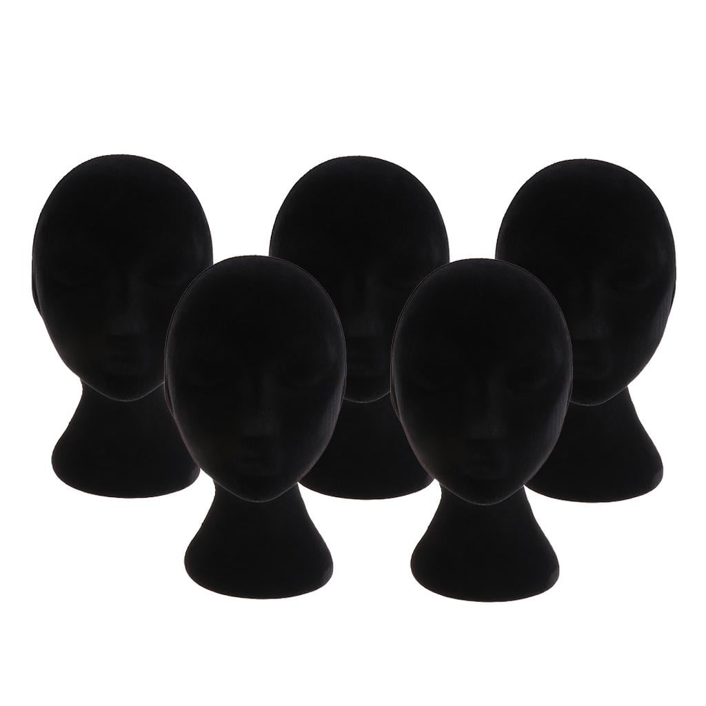 5x Female Manikin Head Model Retail Shop Glasses Display Stands ...