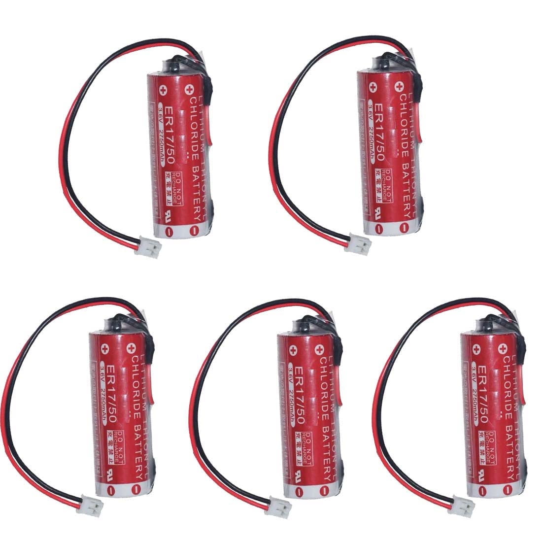 5x For Maxell ER17/50 17/50 3.6V 2750mAh Li-ion Batteries robot battery ...
