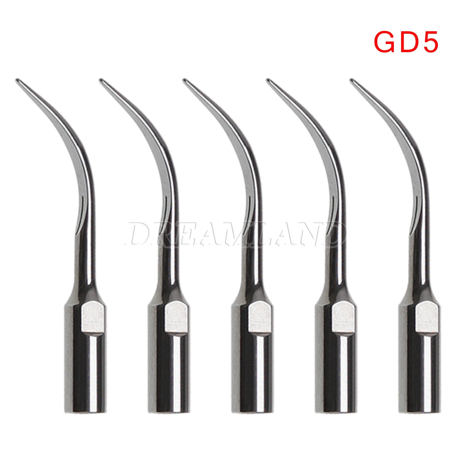 5x GD5 Dentist Ultrasonic Scaler Piezo Tips Scaling for Handpiece Teeth ...