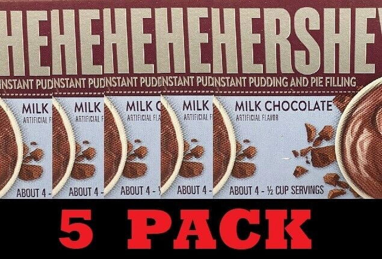 5x Hershey's MILK CHOCOLATE Instant Pudding & Pie Filling Dessert Mix 5 ...