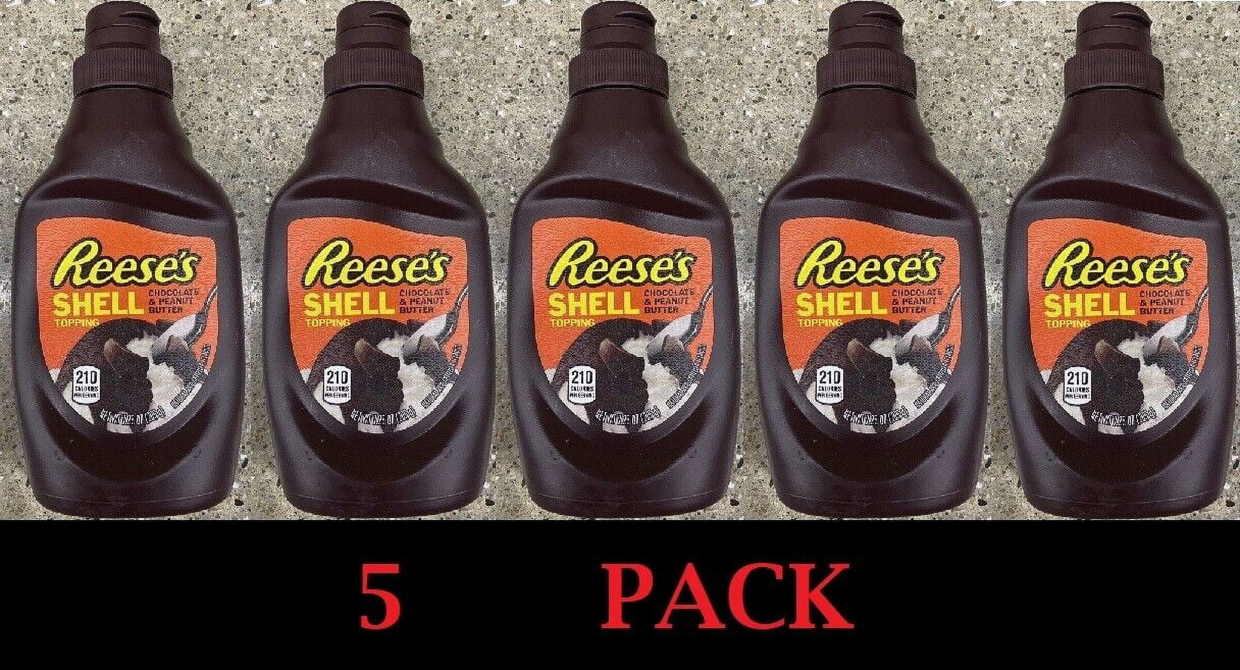 5x Hershey's Reese's Chocolate & Peanut Butter Shell Topping Syrup 7 ...
